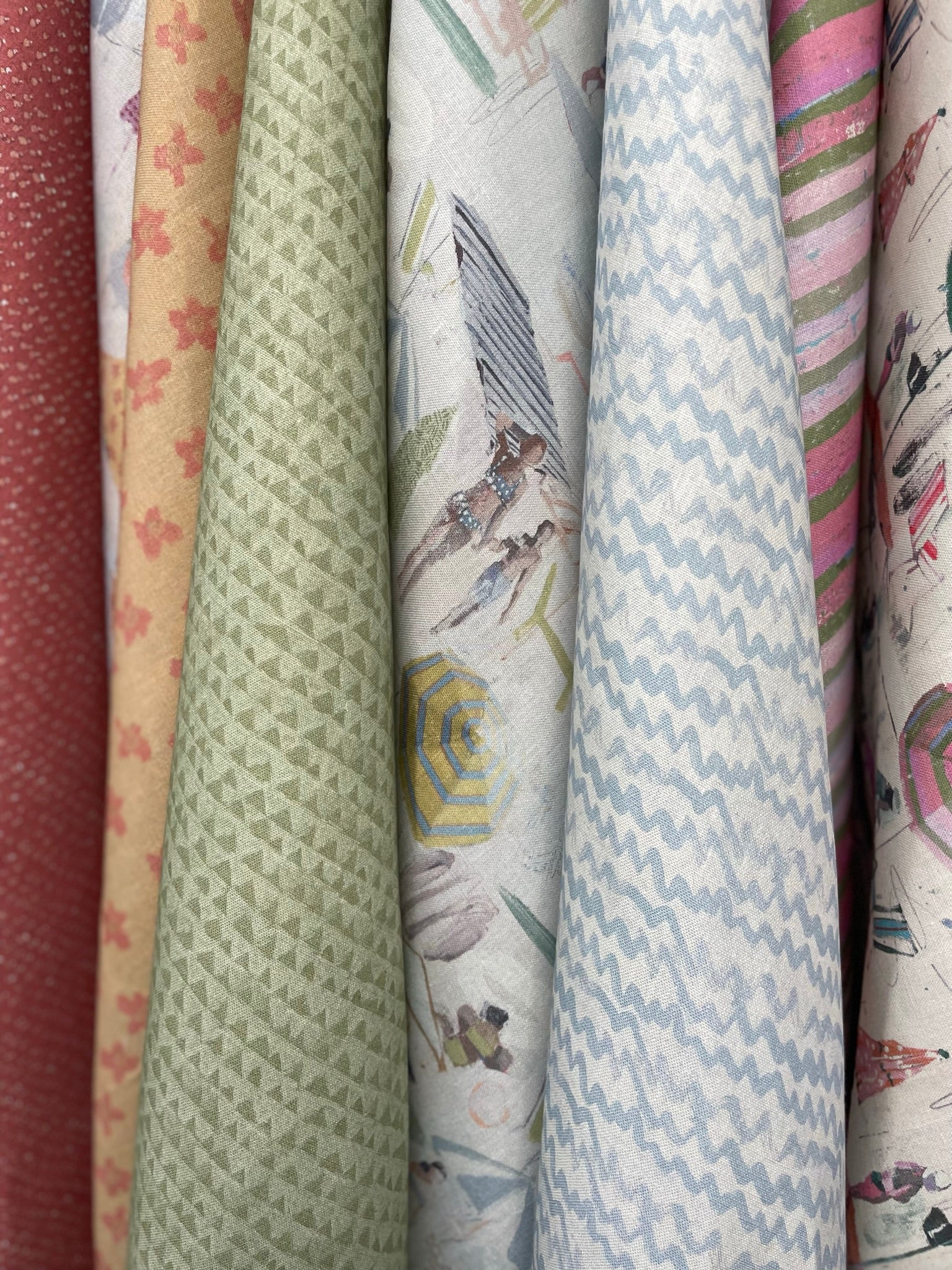 Honeydew Waves – Erika M. Powell Textiles