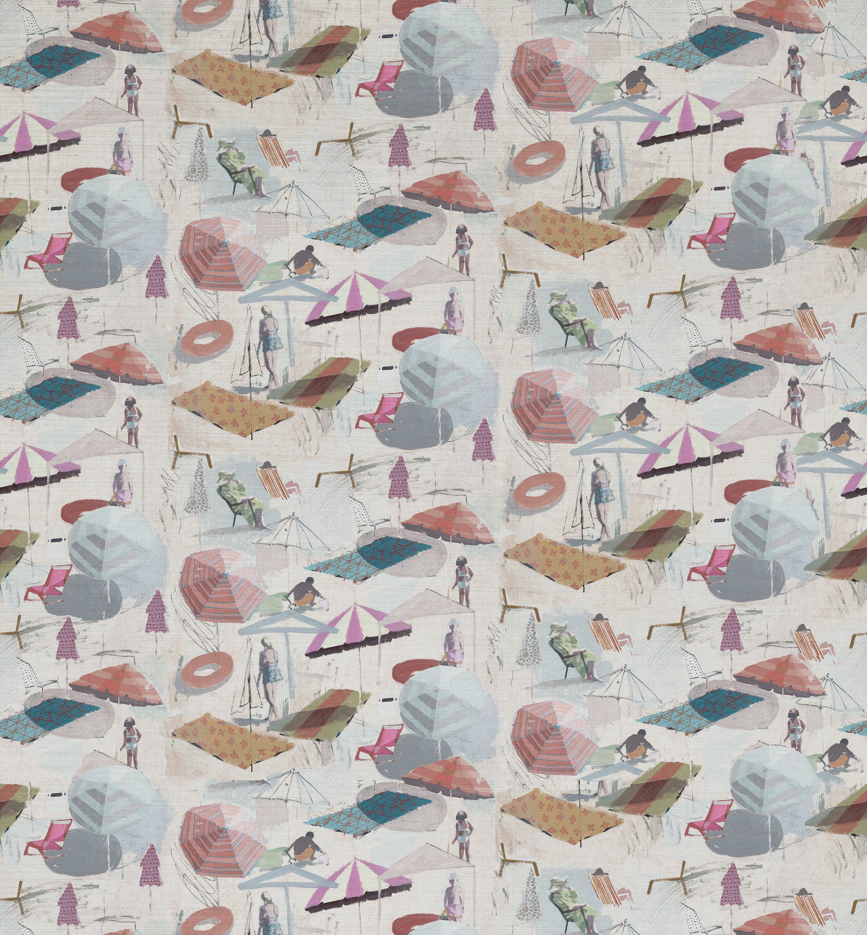 Berry Beach Grasscloth – Erika M. Powell Textiles